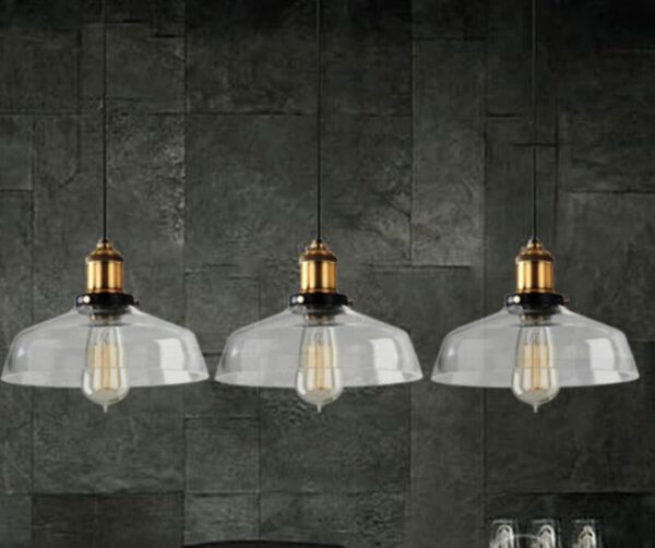 Ivar Transparent Pot-Lid Pendant Light | Screed