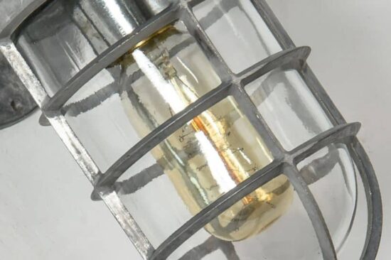 Mariniin Industrial Caged Wall Light | Screed