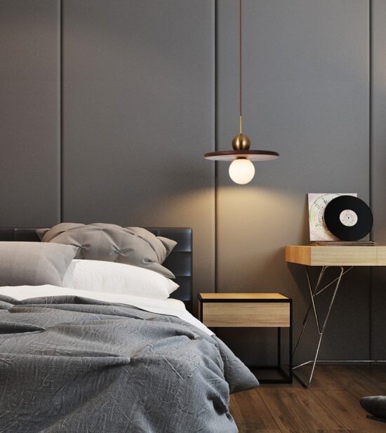 Kipstarno Wood Plate Pendant Light | Screed