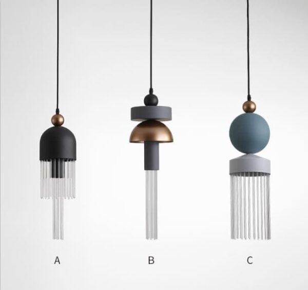 Sigrida Modern Scandinavian Geometric Shades Pendant Light | Screed