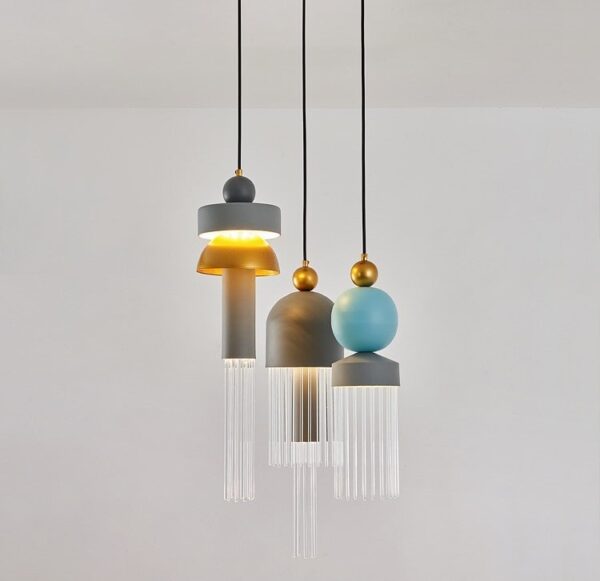 Sigrida Modern Scandinavian Geometric Shades Pendant Light | Screed