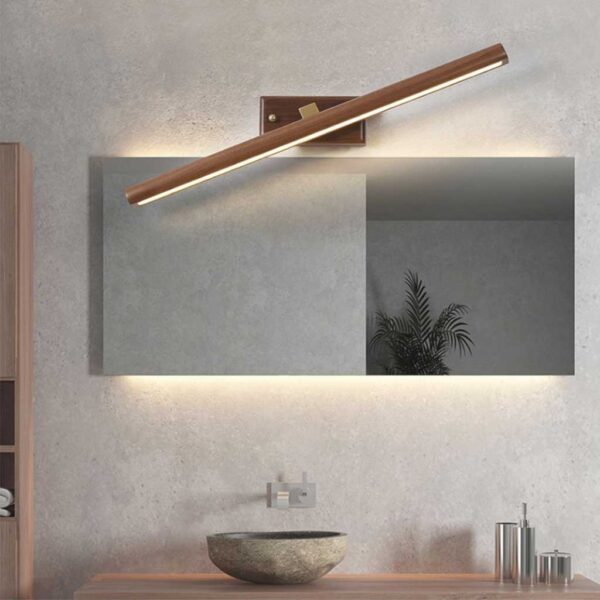 Brynjulf Scandinavian Rotating Bar Wooden Wall Light | Screed