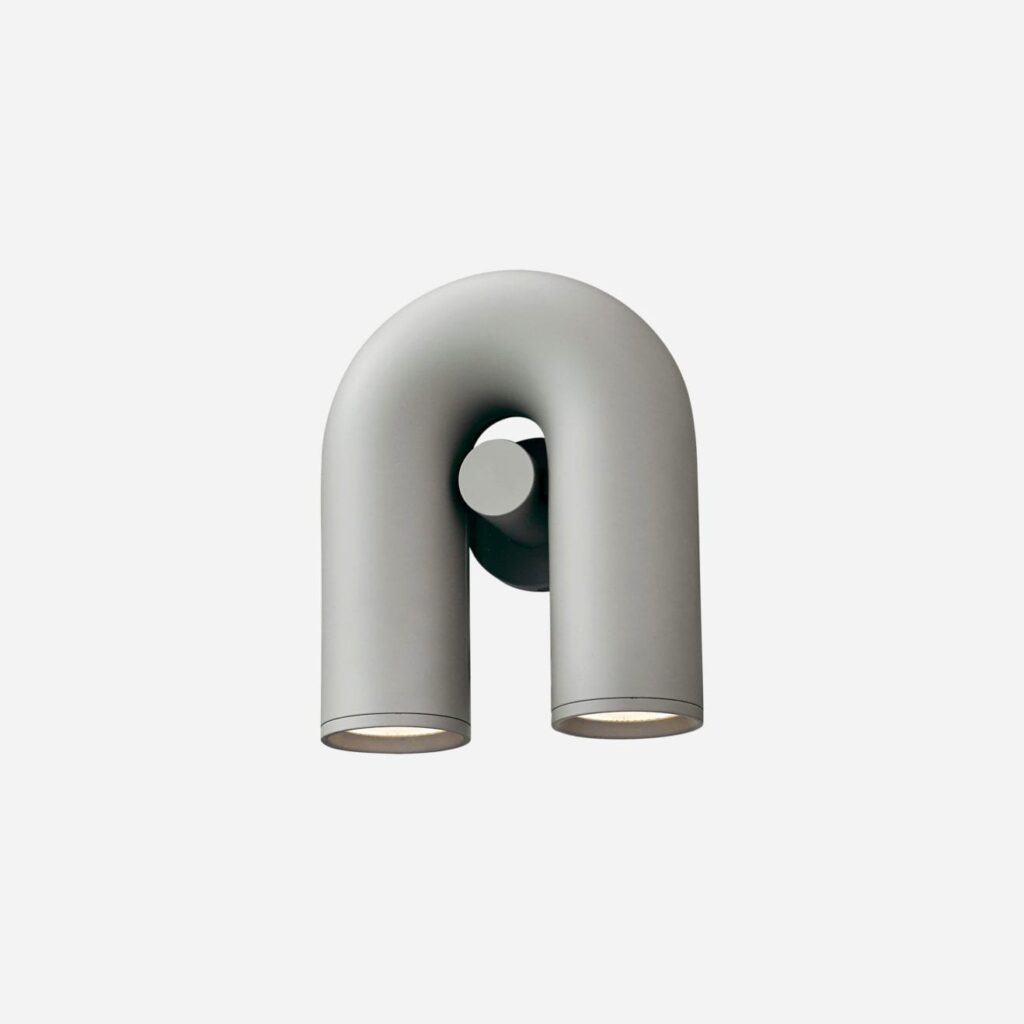 Isaksson Modern Inverted U-Loop Pipe Wall Lamp | Screed