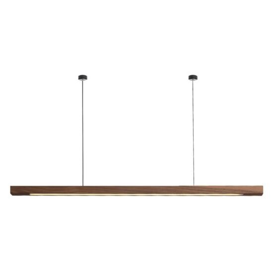Reetohn Rectangular Slim Wood Linear Pendant Light | Screed