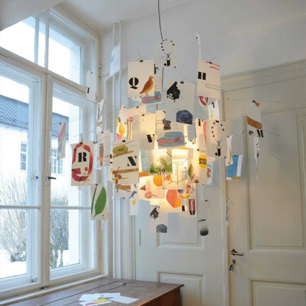 Zelmer Artistic Paper Notes Frenzy Chandelier Light – Screed