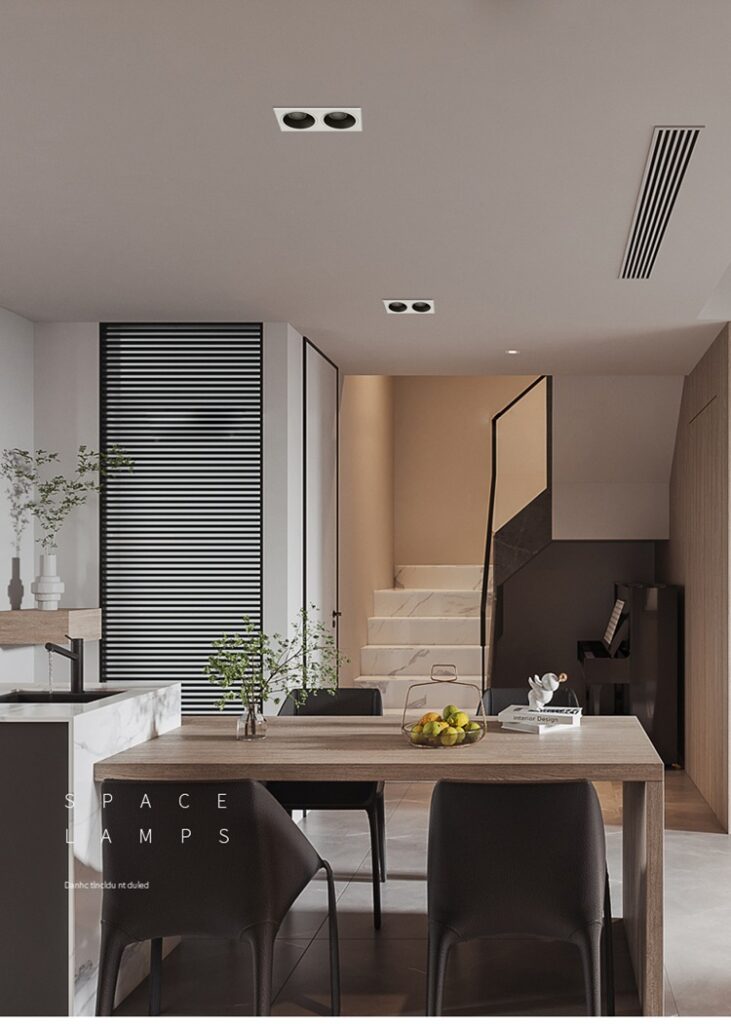 Nuro Double Recessed Anti-Glare Square Spotlight | Screed