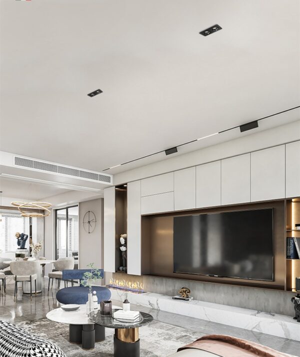 Nuro Double Recessed Anti-Glare Square Spotlight | Screed